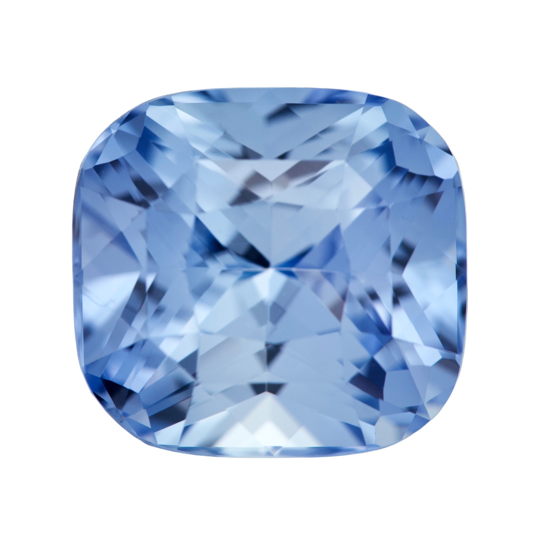 4.64 ct Sky Blue Cushion Ceylon Sapphire Unheated Gem - Deliqa Gems