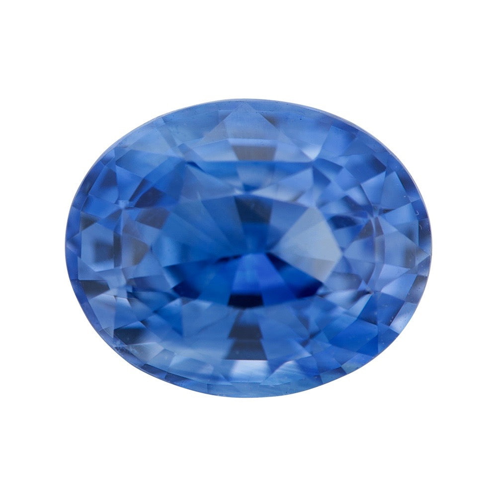 2.54 ct Cornflower Blue Oval Ceylon Sapphire Heated Gem